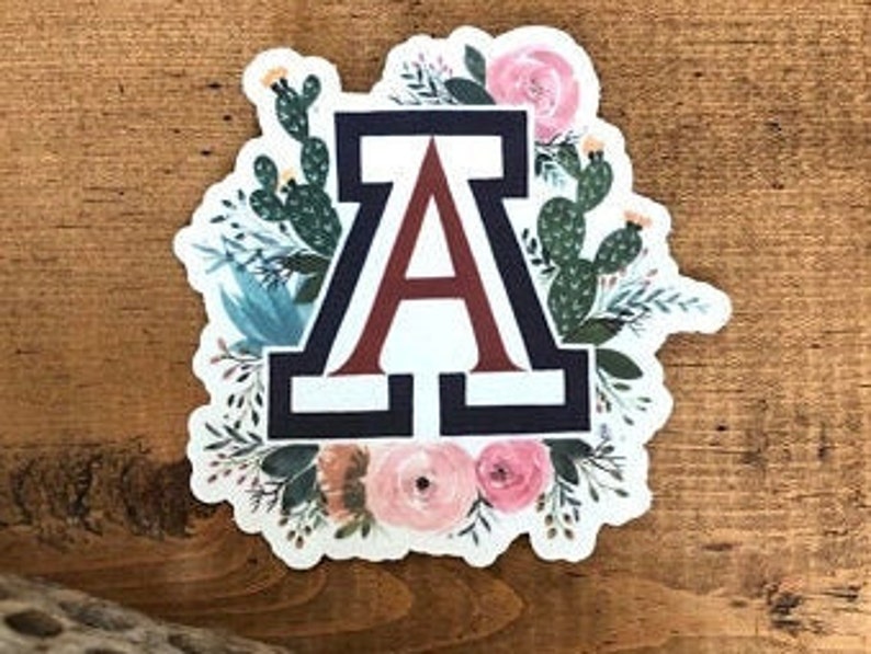 U of A Stickers-vinyl Stickers Watercolor Vinyl Sticker-uofa - Etsy