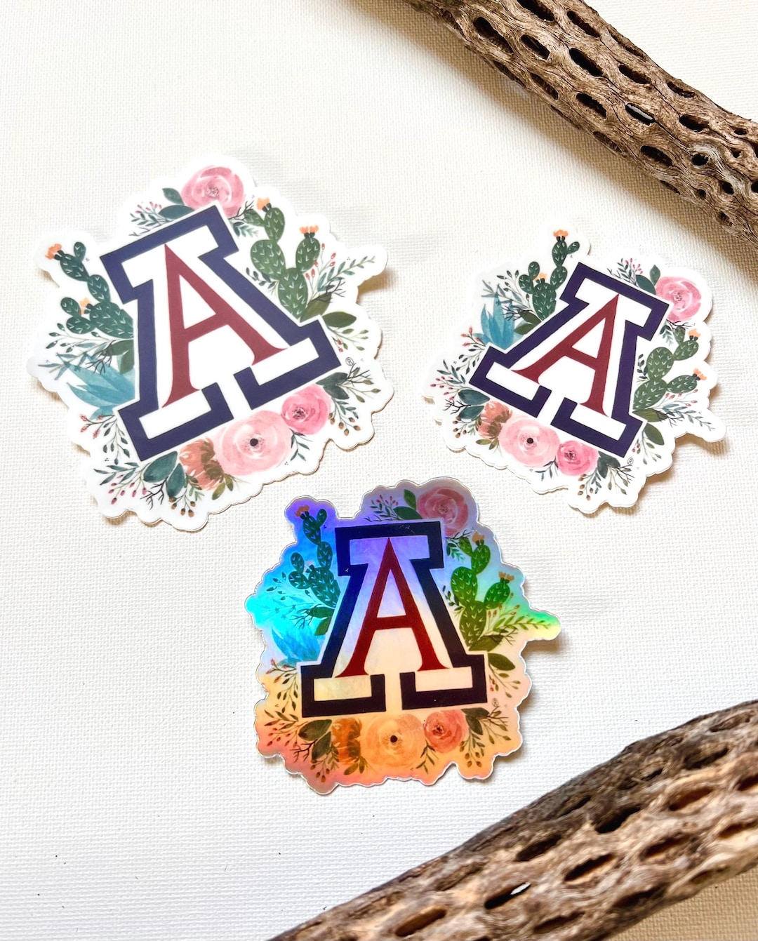 U of A Stickers-vinyl Stickers- Watercolor Vinyl Sticker-uofa Decor ...
