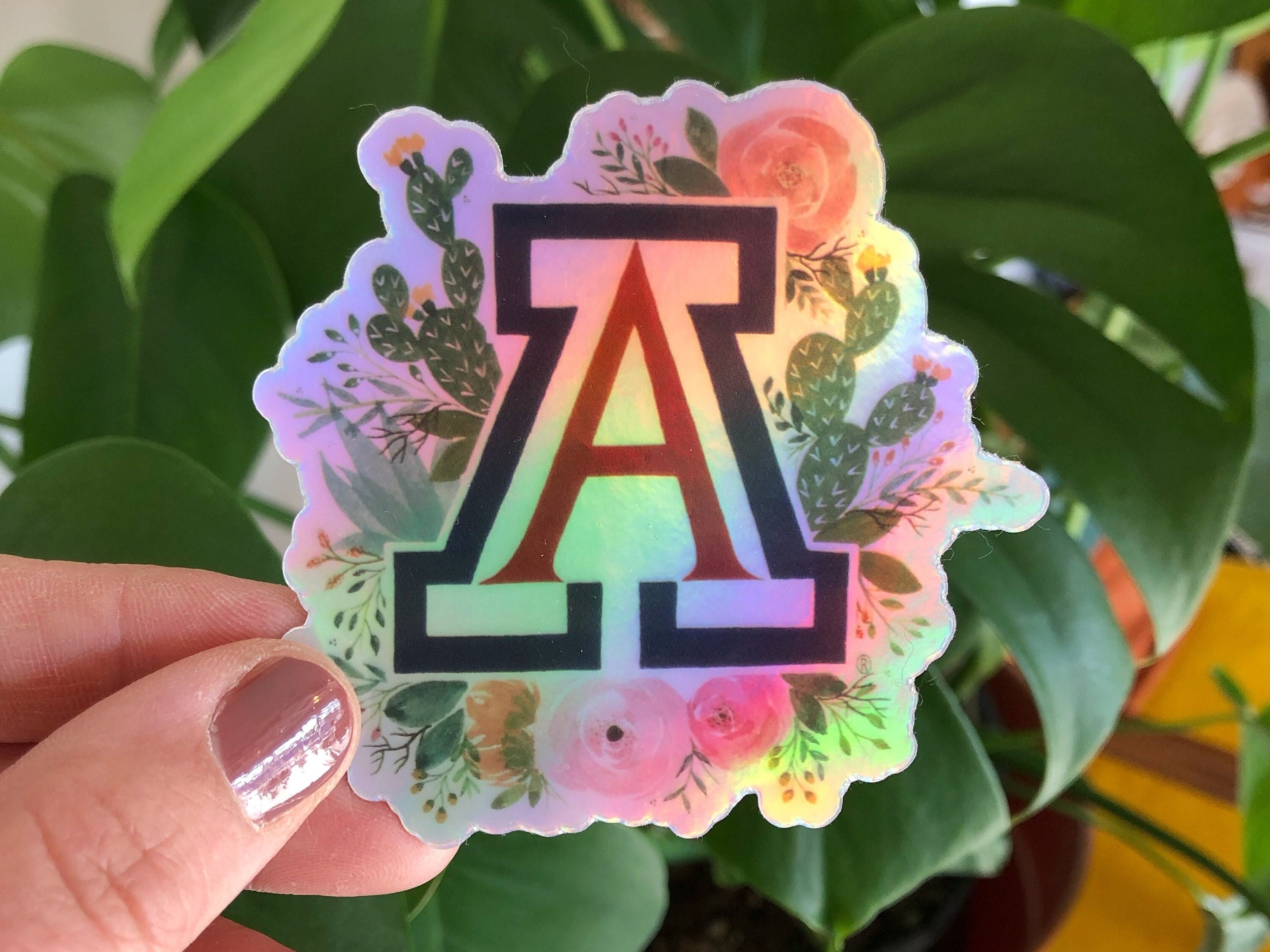 U of A Stickers-vinyl Stickers Holographic Vinyl Sticker-uofa - Etsy