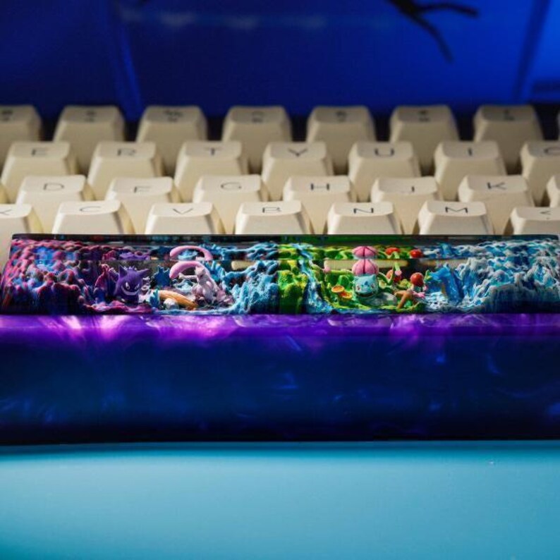 Custom Pokemon Resin Spacebar Keycap, Mechanical Keyboard Artisan ...