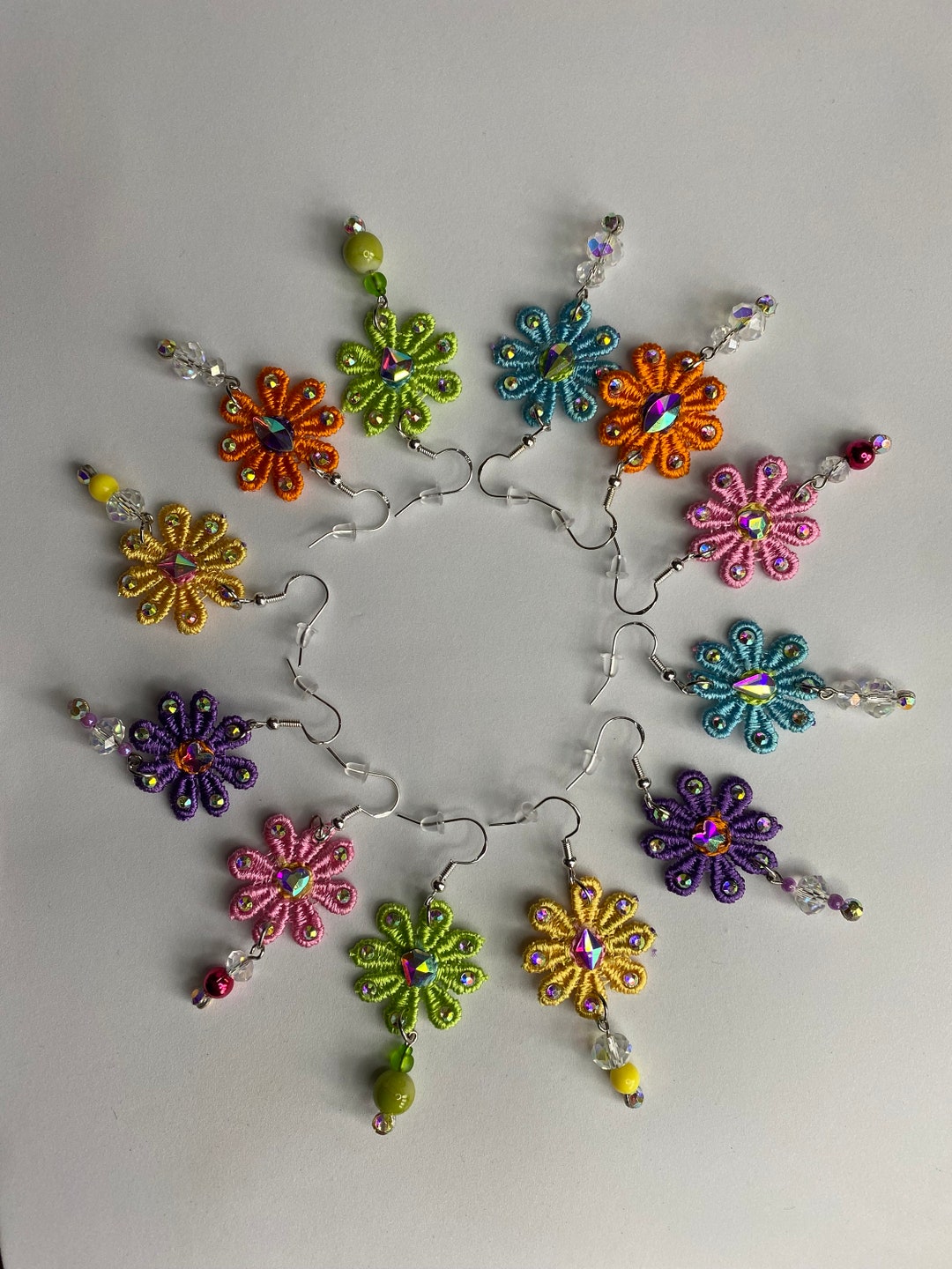 Freestyle Dance Earrings, Disco, Rhinestone Earrings, Ballroom & Latin ...