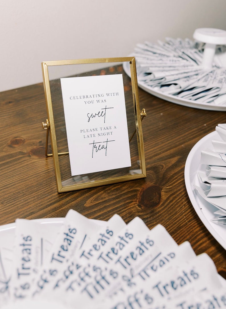Wedding Late Night Snack Sign Canva Template - Etsy