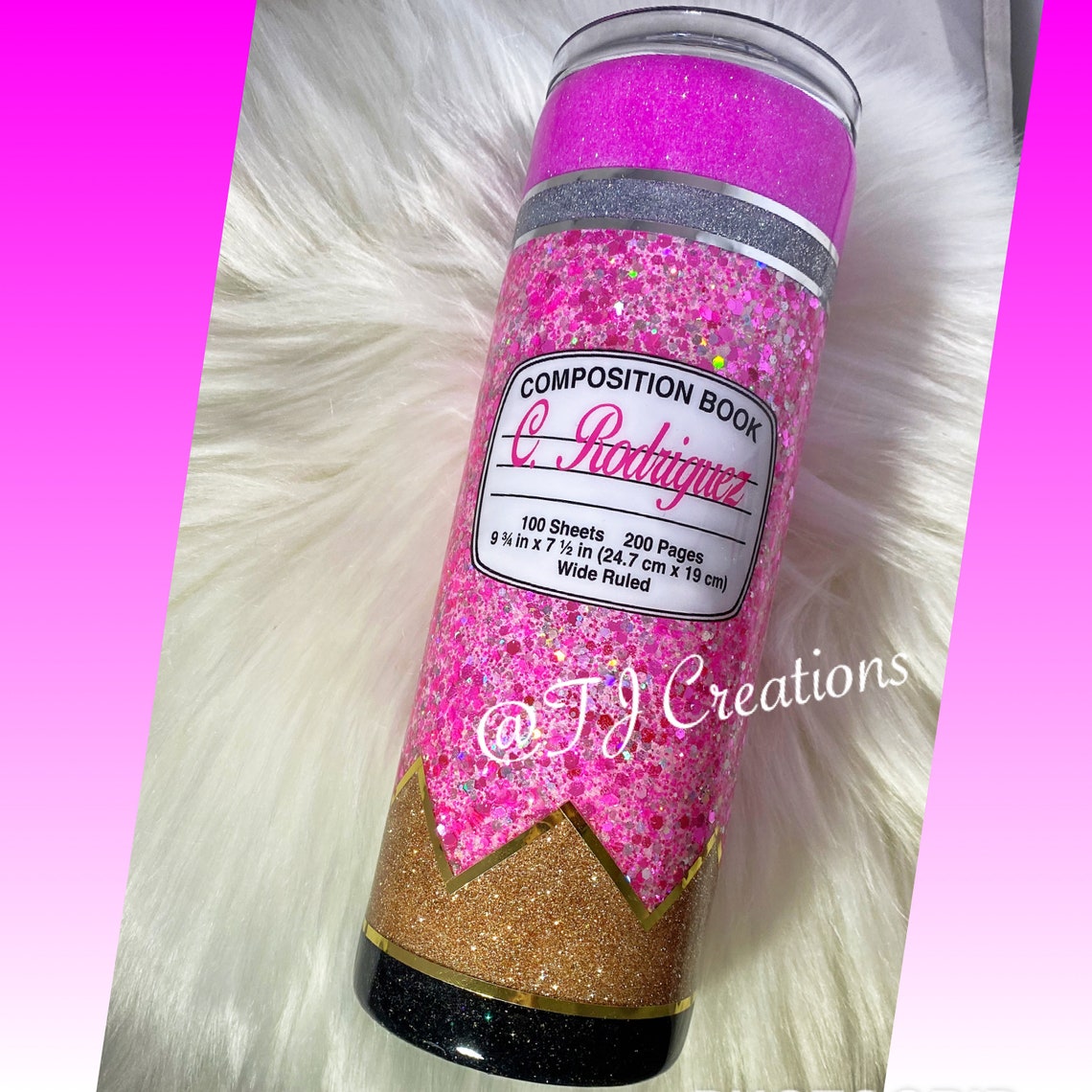 Ladies Women Pink Composition Notebook Pencil Teacher School - Etsy