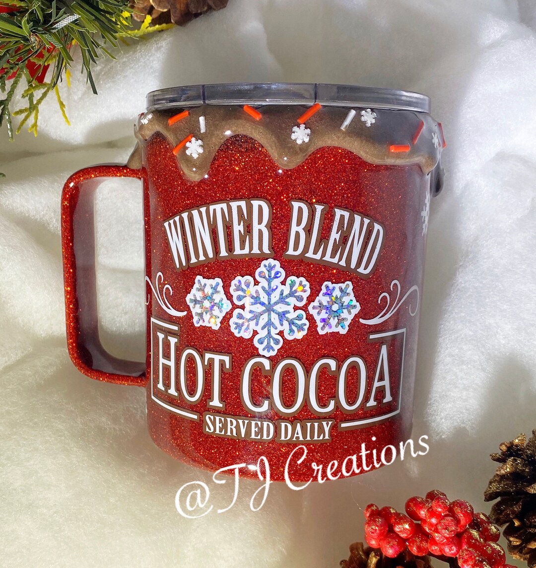 Ladies Women Christmas Winter Blend Hot Cocoa Served Here Stainless ...