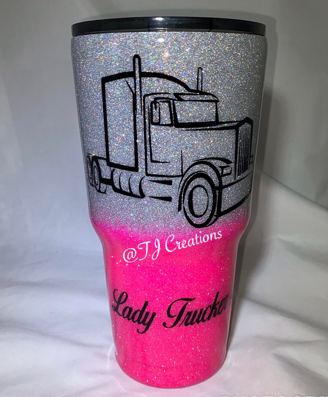 Ladies Women Lady Trucker Truck Driver Tumbler Cup - Etsy