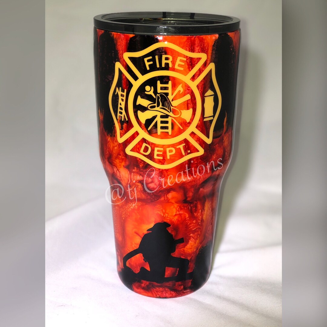 Ladies Men Women Custom Firefighter Fireman Tumbler Cup - Etsy
