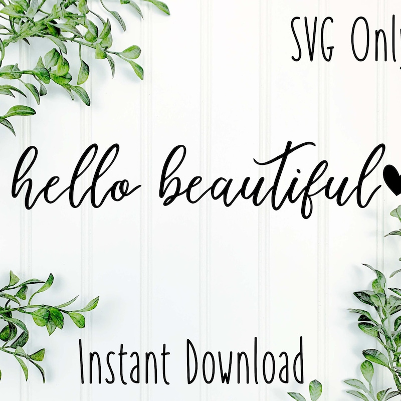Hello Beautiful Wall Decor - Etsy