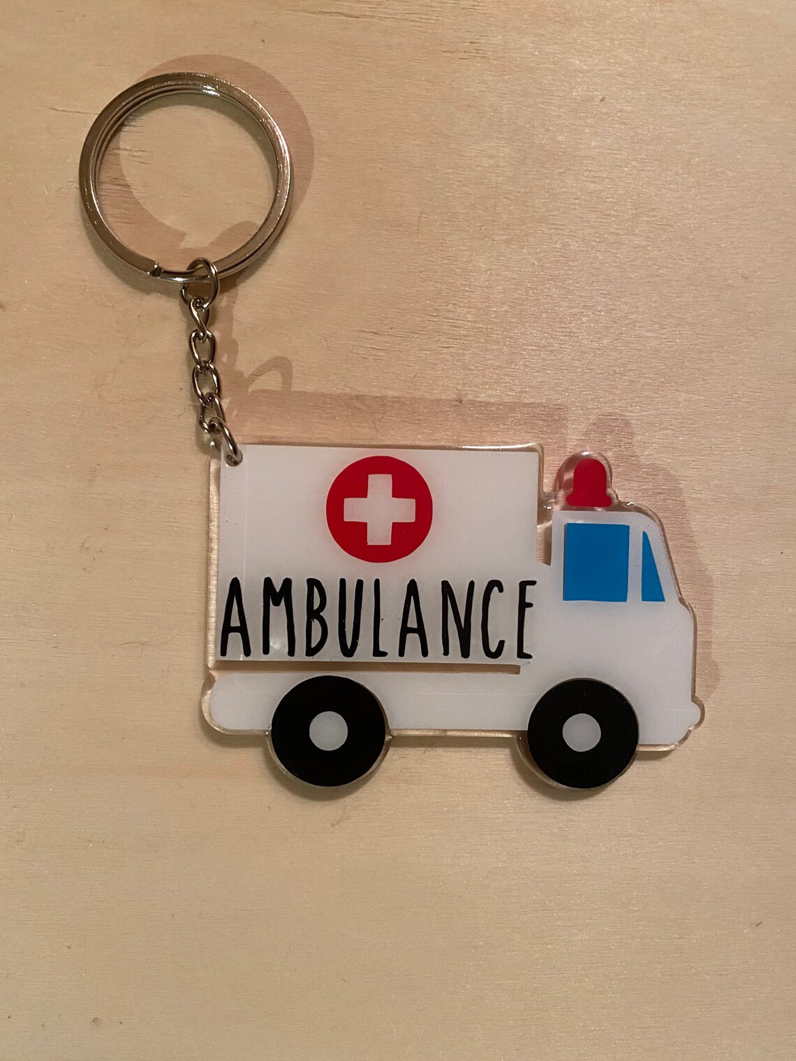 Ambulance Keychain-Emt ambulance Keychain Fire department | Etsy