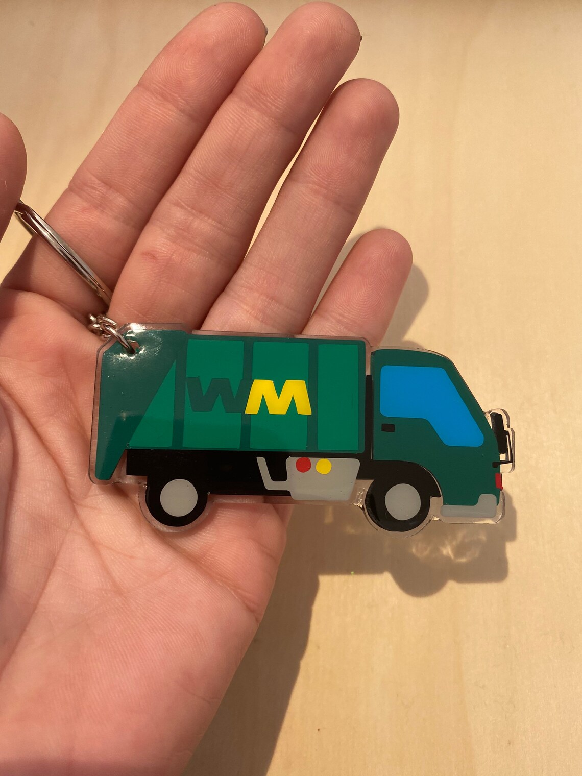 Garbage Truck Keychain-waste Management Garbage Truck | Etsy