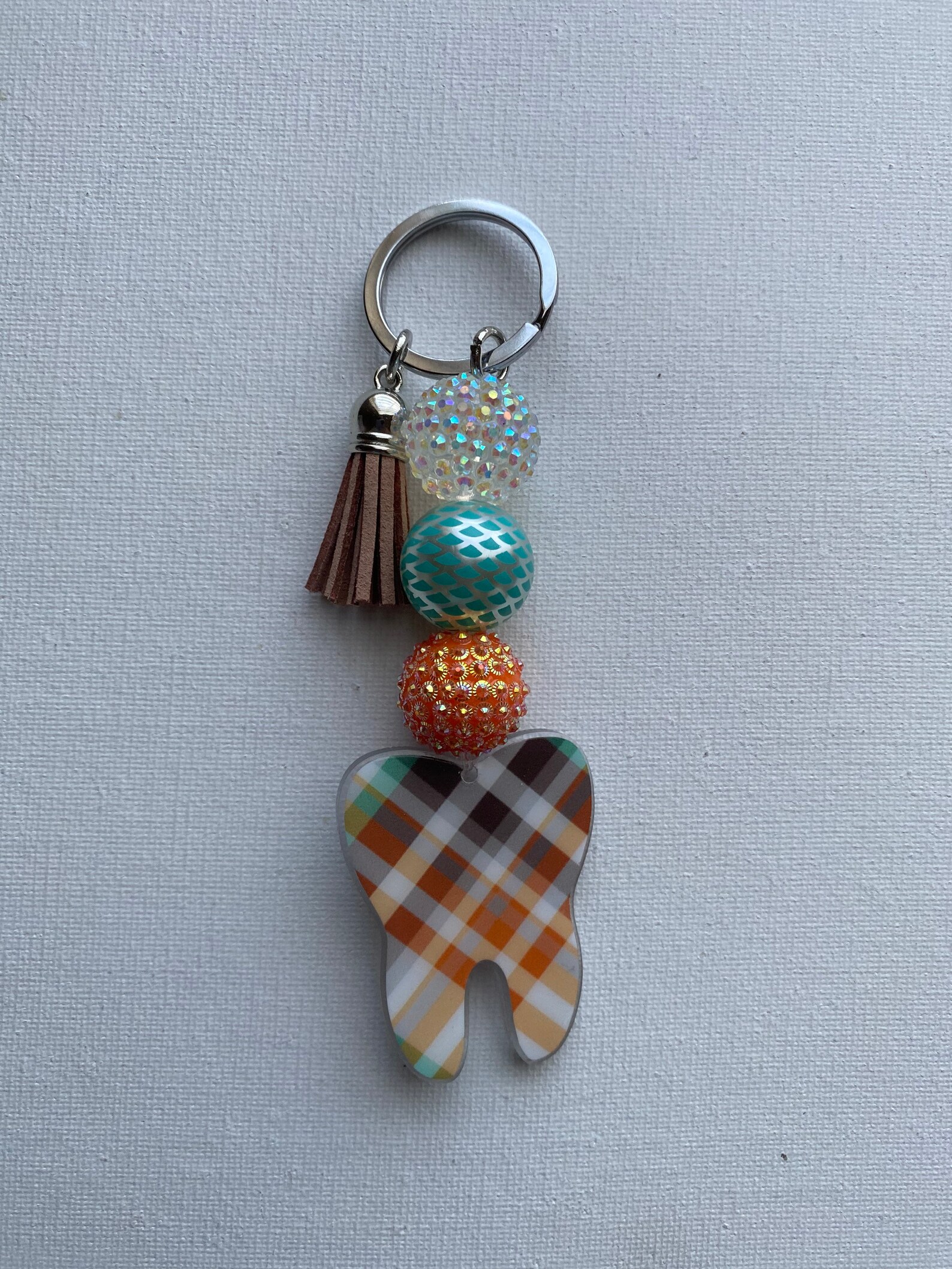 Tooth Keychain-personalized Glitter Tooth Keychain Dentist | Etsy