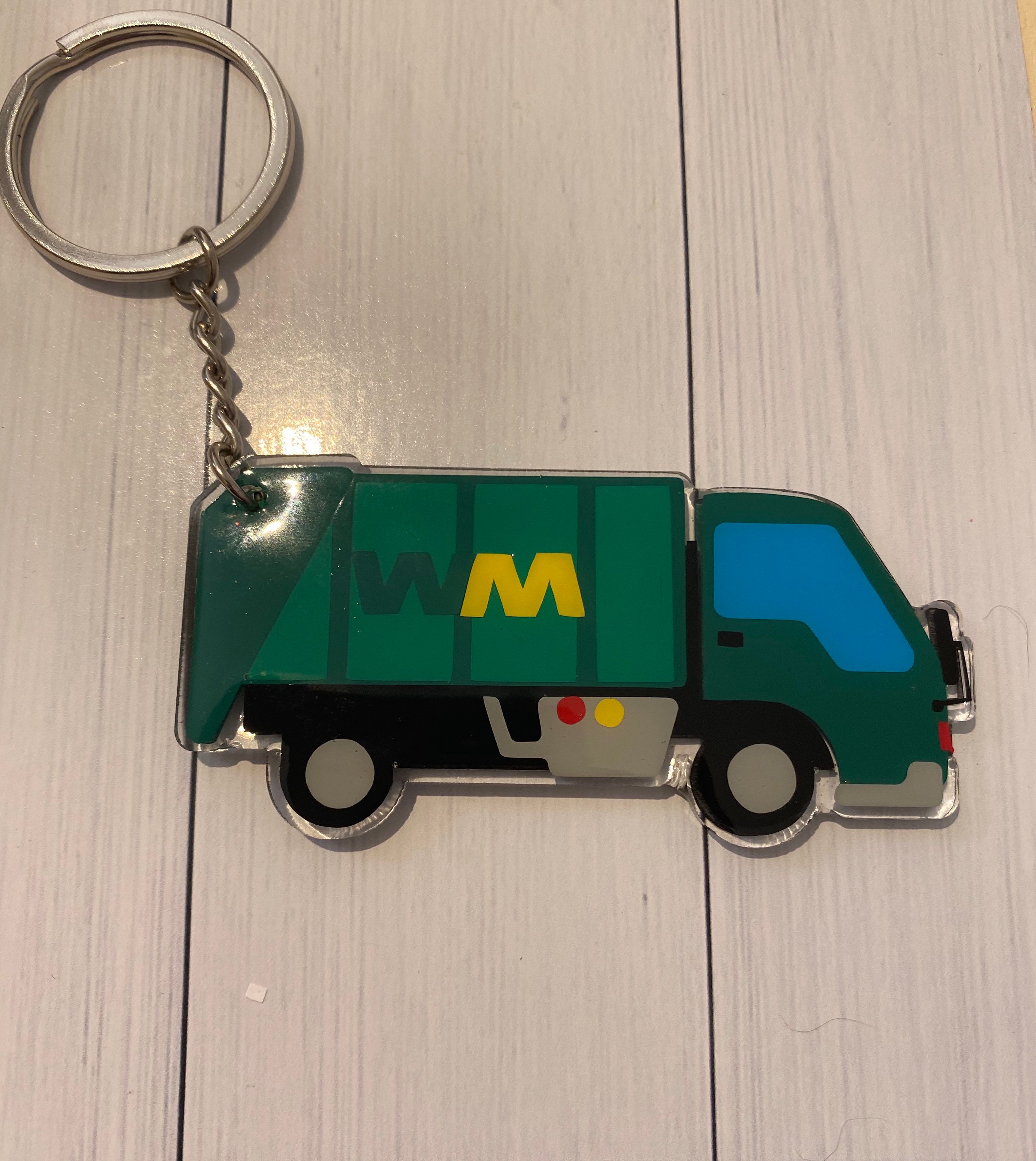 Garbage Truck Keychain-Waste Management Garbage Truck - Etsy.de
