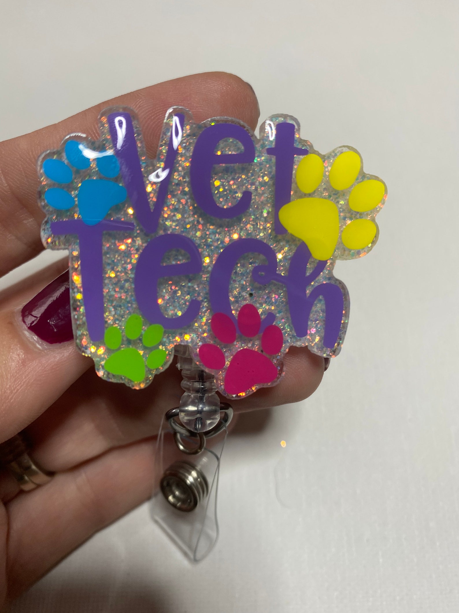 Vet Tech Badge/vet Tech/veterinarian/badge Reel/id - Etsy