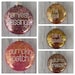 Fall Themed Ornament, Fall Glittered Ornament Set of 5, Thanksgiving ...