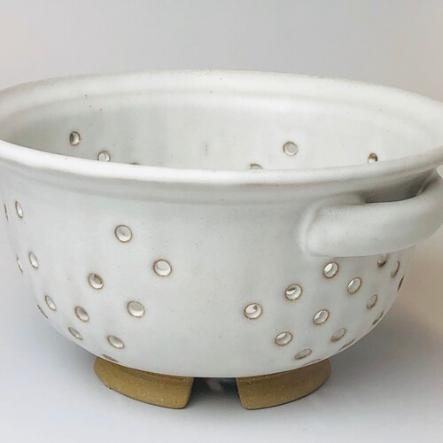 Porcelain Berry Bowl Colander White Ceramic Berry Bowl - Etsy