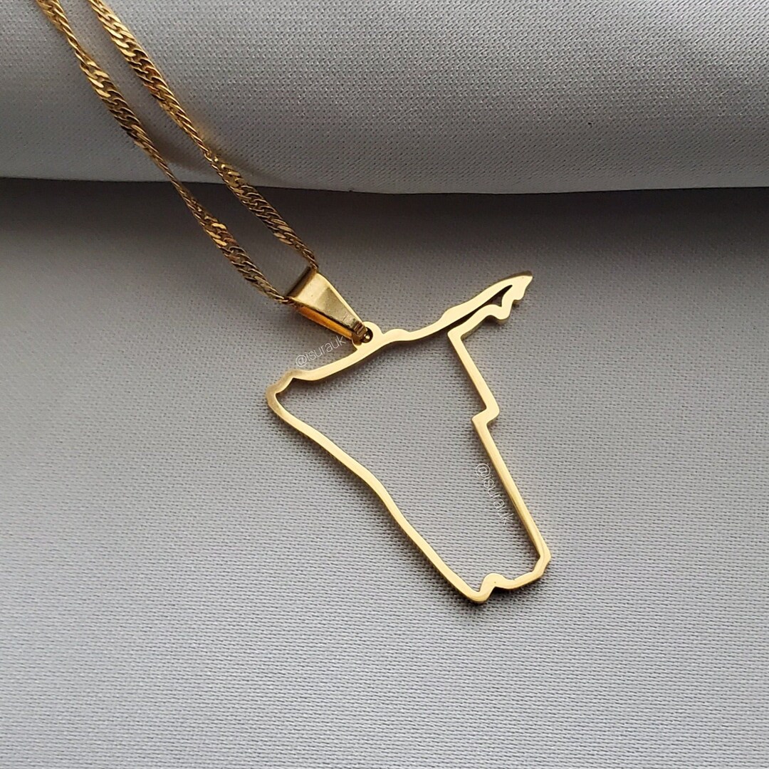 Namibia Outline Pendant - Etsy