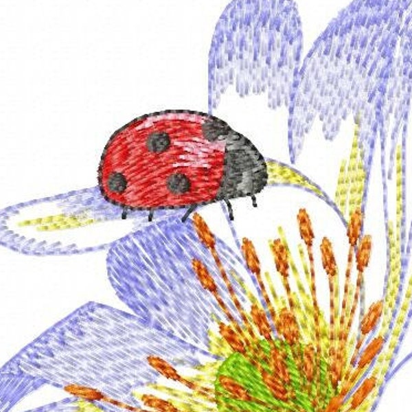 Ladybug Embroidery Design - Etsy