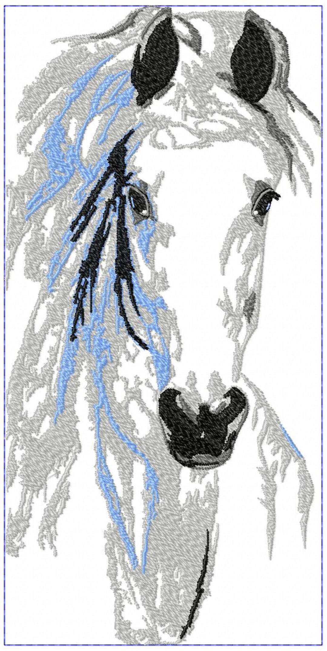 Horse Machine Embroidery 138.7 X 279.3 Mm (5.46 X 11") - Etsy