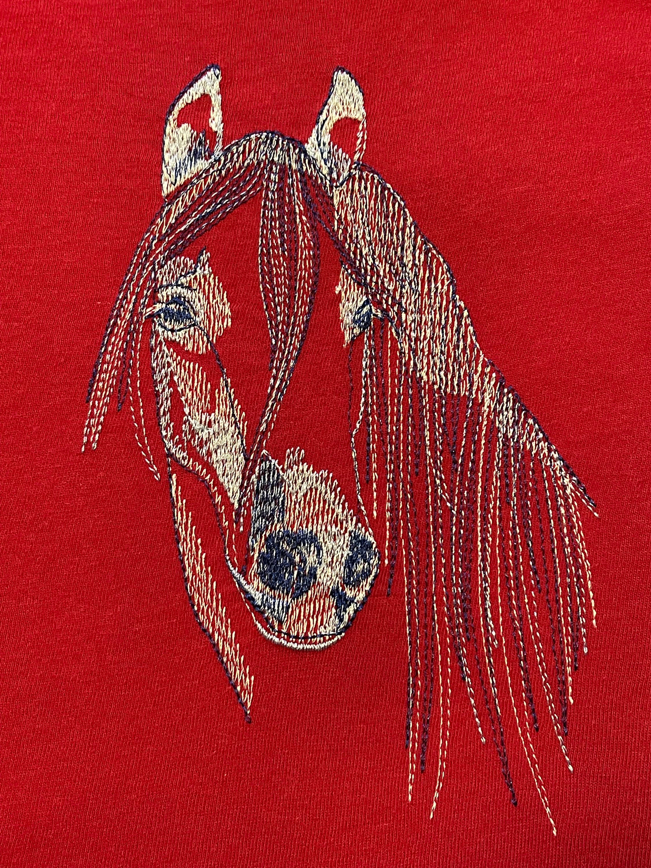 Horse Machine Embroidery 130 X 192 Mm 5.11 X 7.56 - Etsy