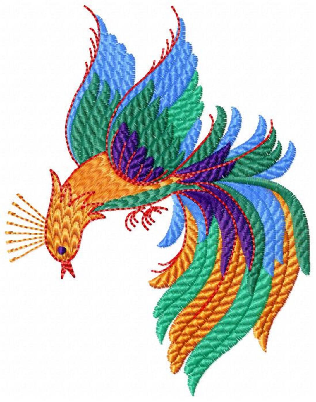 Bird Machine Embroidery - Two (2) Files - Etsy