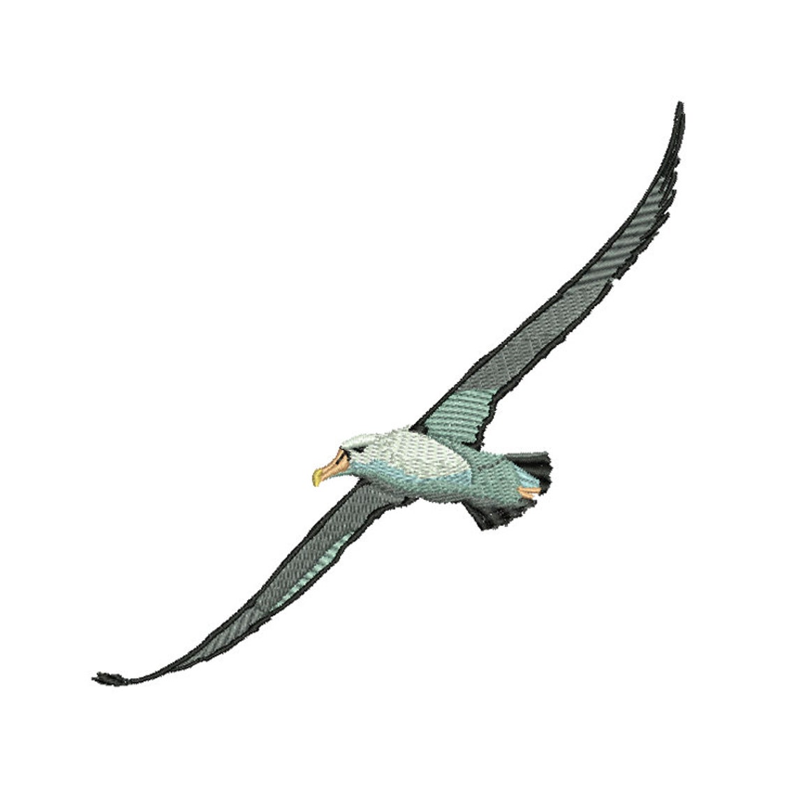 Albatross Realistic Patch Sea Bird Design Machine Embroidery | Etsy