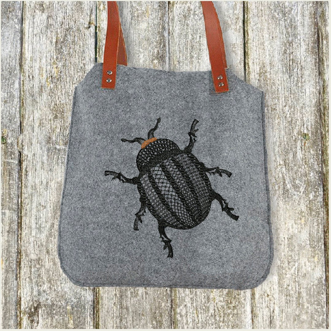 Beetle Machine Embroidery Design, Elegant Digital Insect File ...