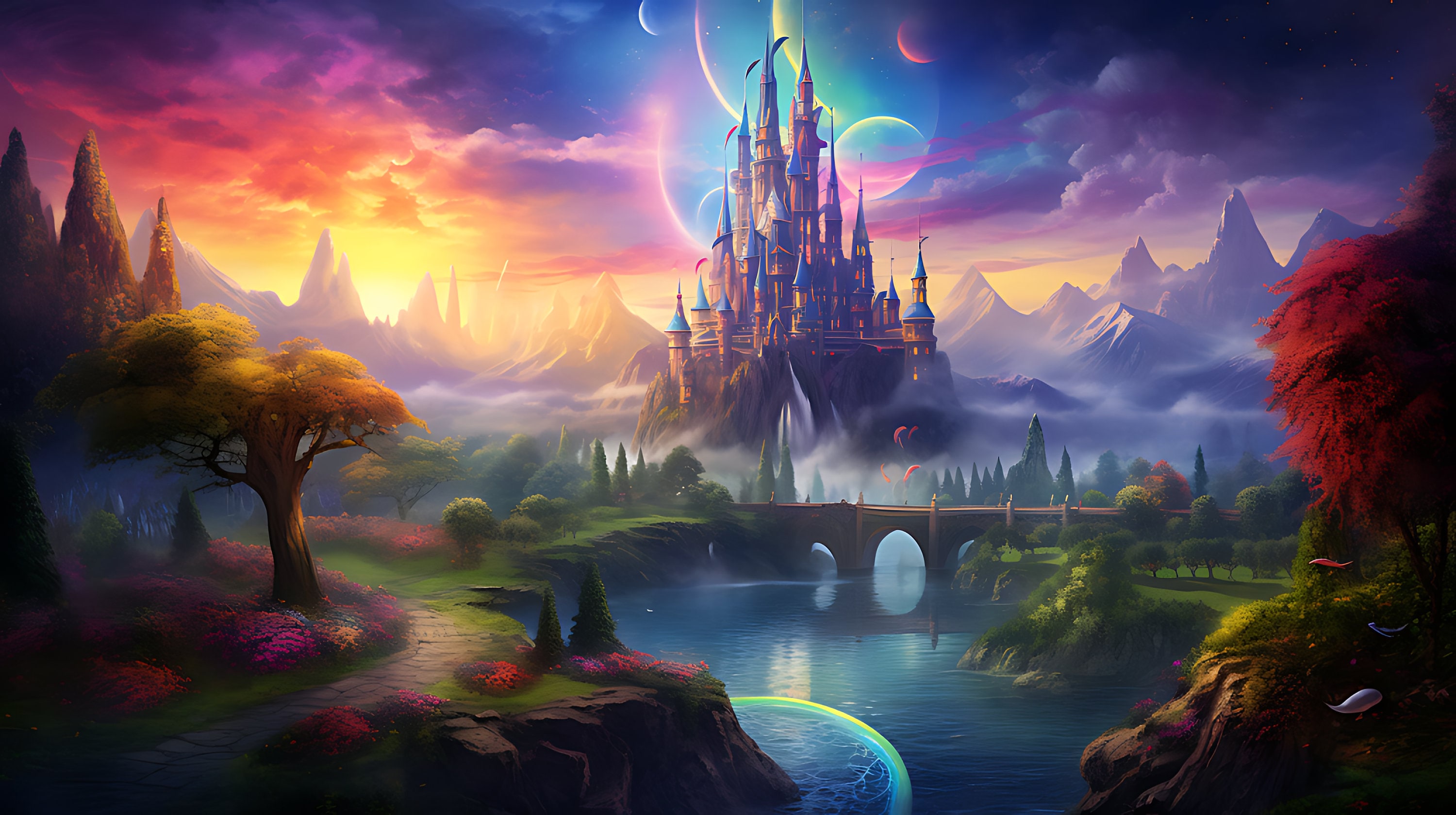 Eight Fantasy World Screensaver Desktop Wallpaper Bundle 4K - Etsy