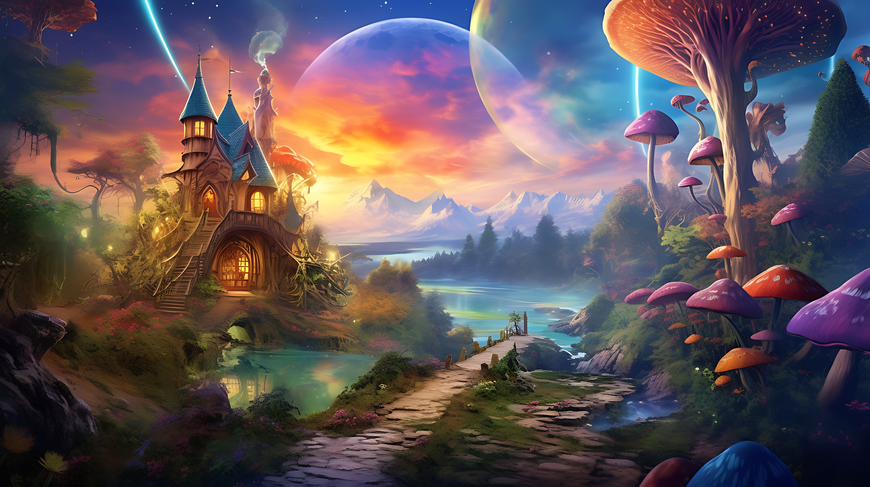 Eight Fantasy World Screensaver Desktop Wallpaper Bundle 4K - Etsy