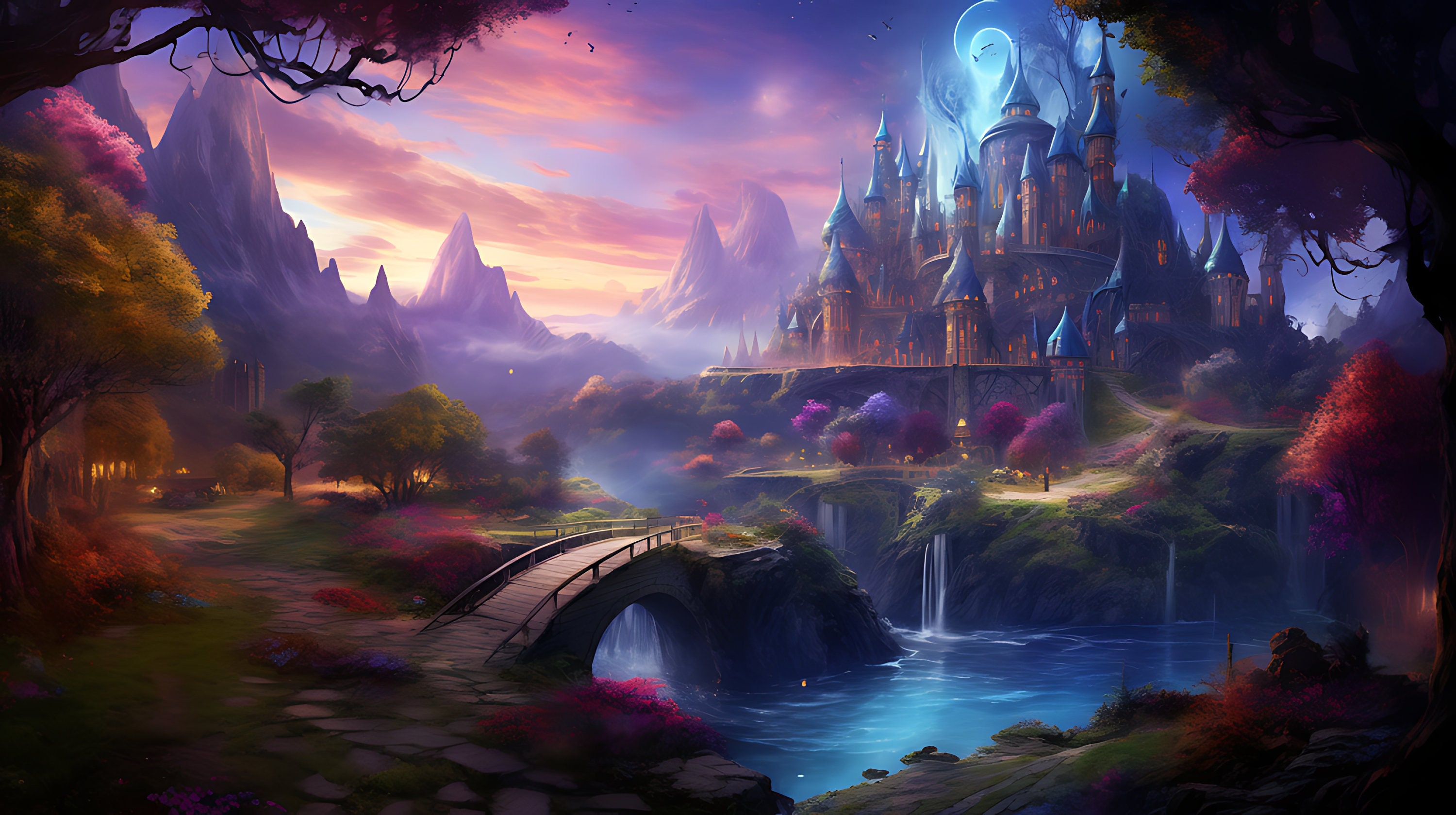 Eight Fantasy World Screensaver Desktop Wallpaper Bundle 4K - Etsy