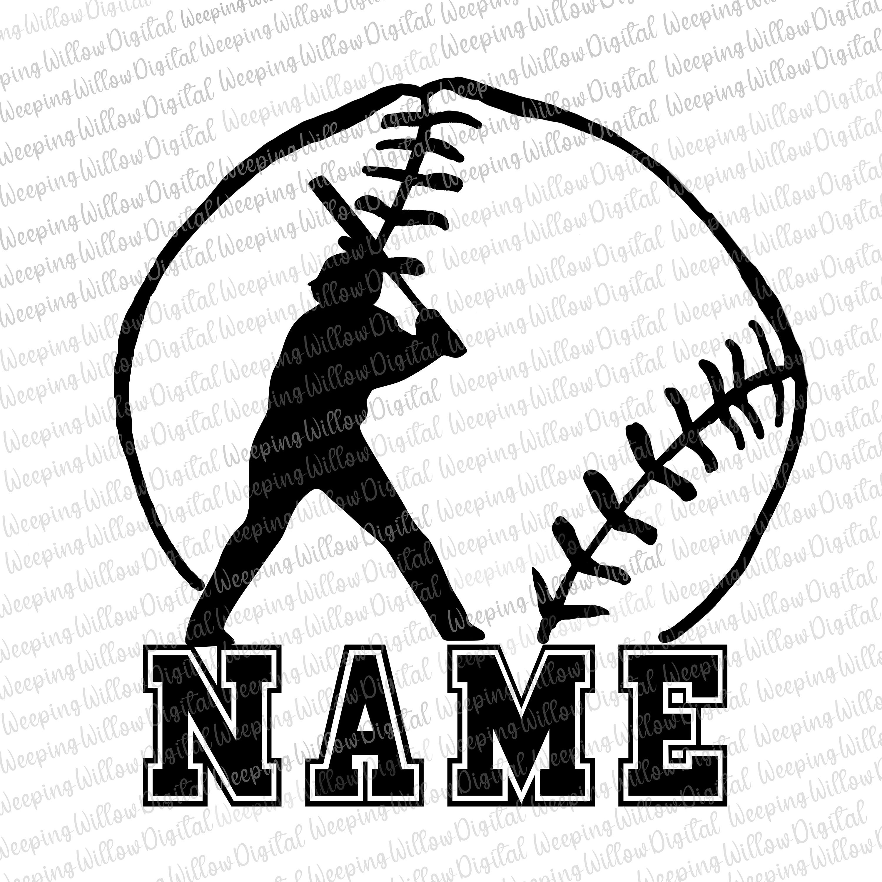 Left-handed Baseball Batter SVG, Cricut Silhouette Cut File, Instant ...