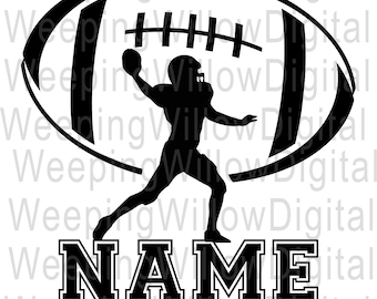 Football Kicker SVG Cricut Silhouette Cut File Instant | Etsy
