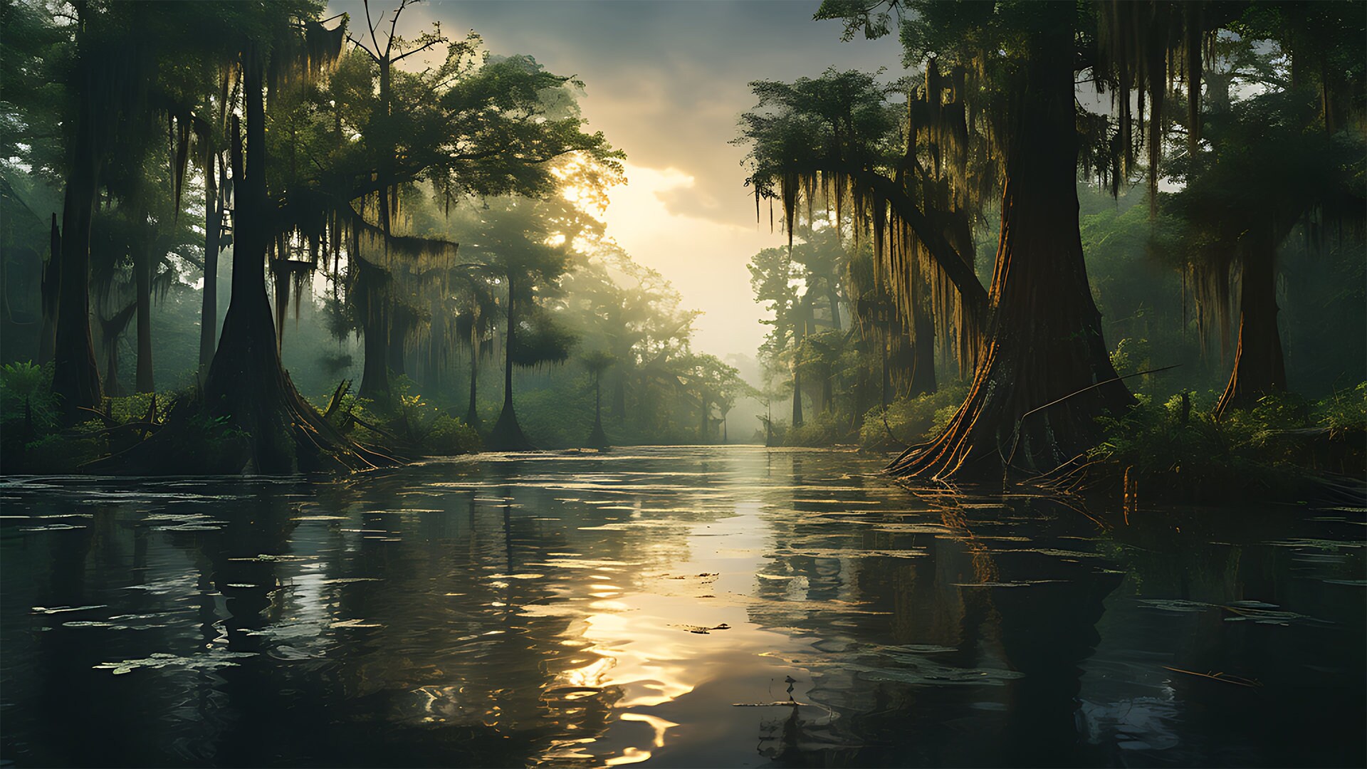 Set of 10 Ultra-high Resolution Swamp-inspired Computer Backgrounds ...
