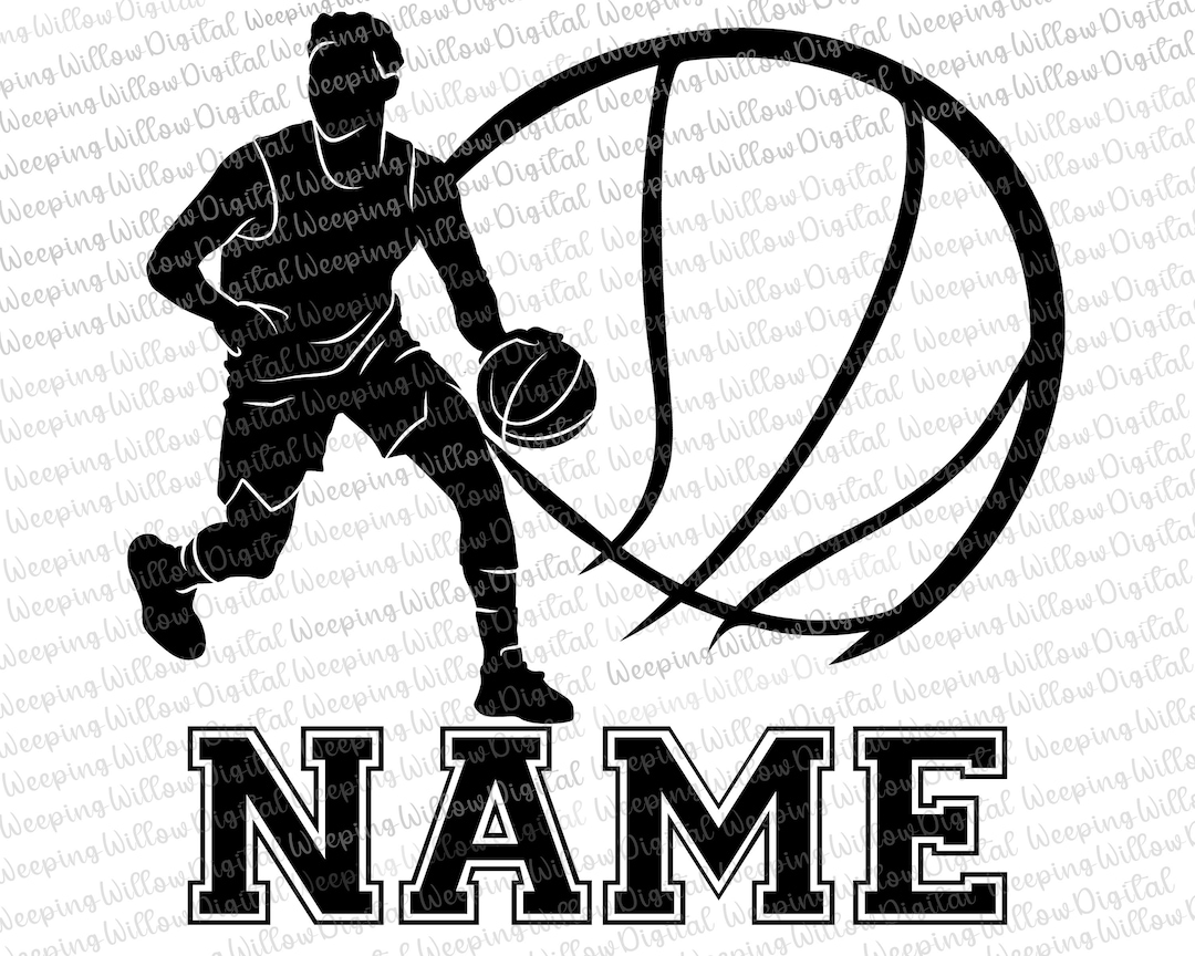 Basketball Player Dribbling SVG, Cricut Silhouette Cut File, Instant ...