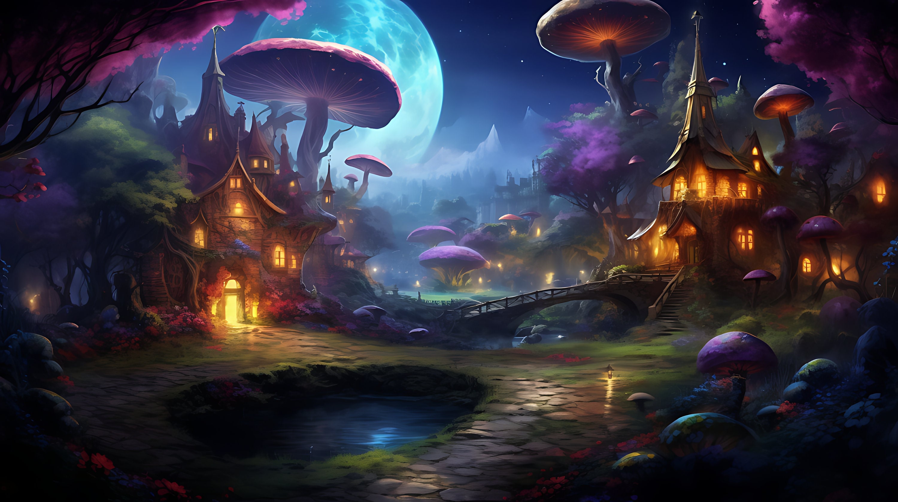 Eight Fantasy World Screensaver Desktop Wallpaper Bundle, Windows ...