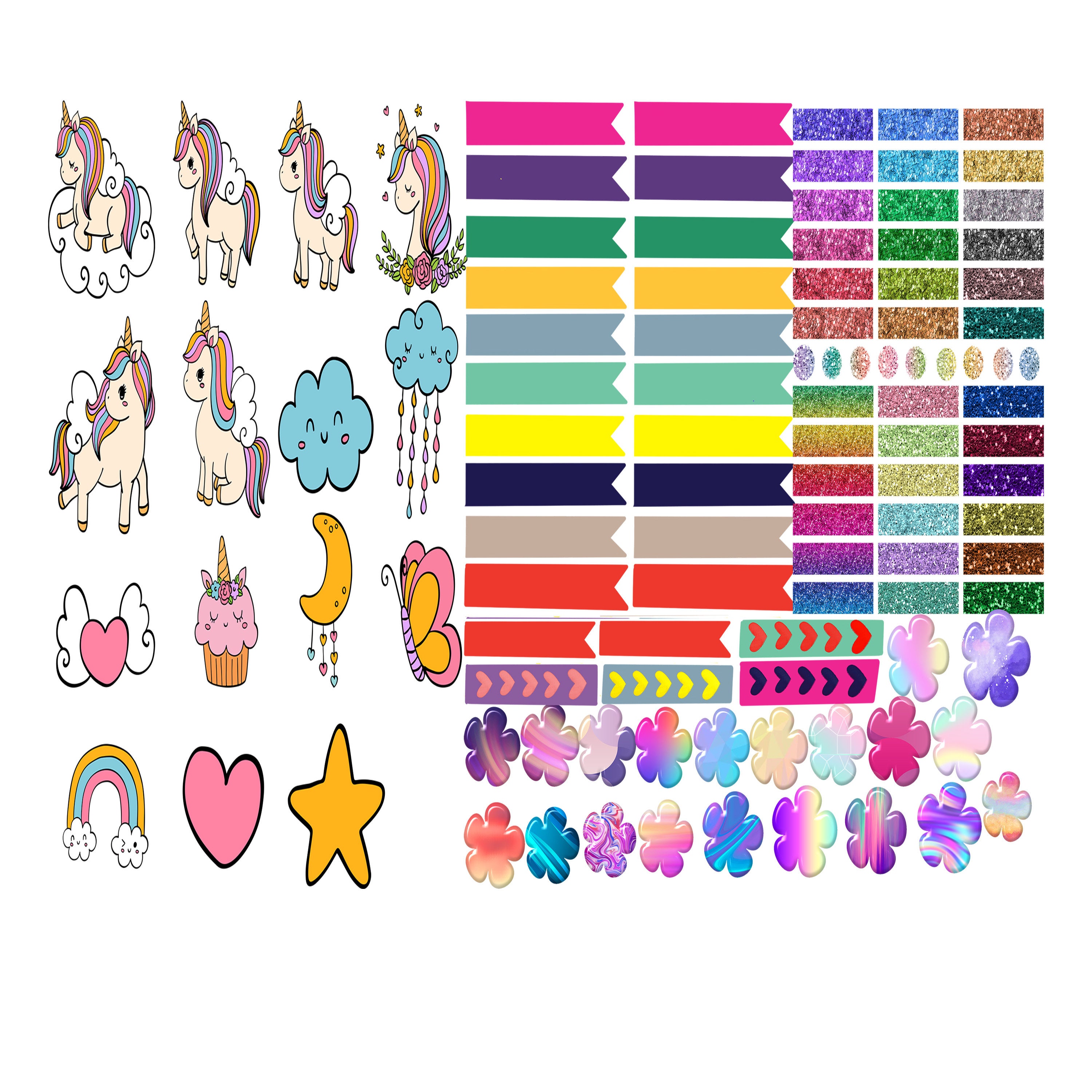 Digital Unicorn Gratitude Journal Coloring Book, Goodnotes, Procreate ...