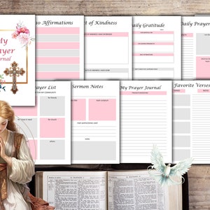 Printable My Prayer Journal With 15 PNG Clipart Images - 10 Pages - 8.5 ...