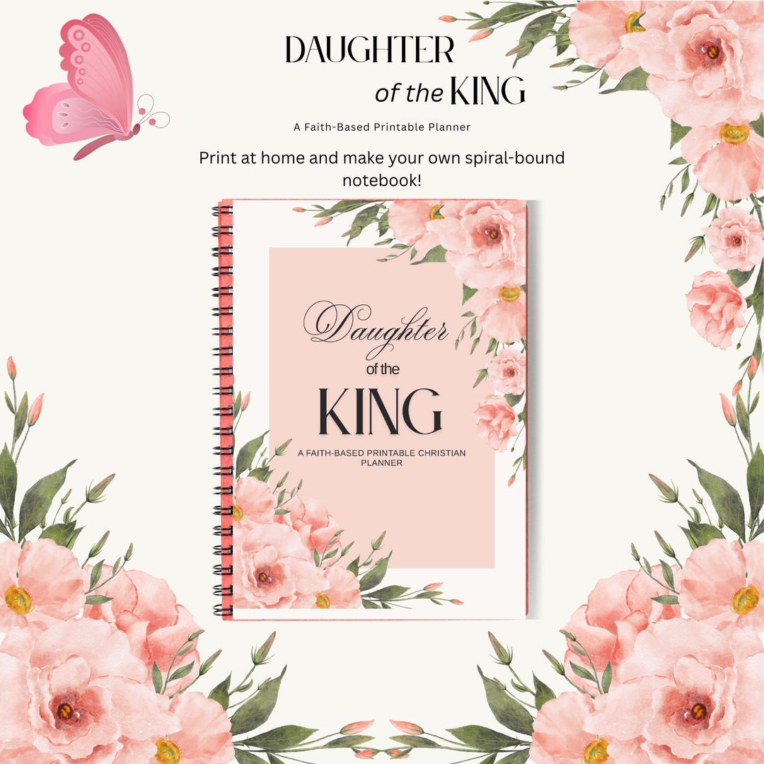 Daughter of the King Christian Planner | KJV Prayer Journal (printable ...