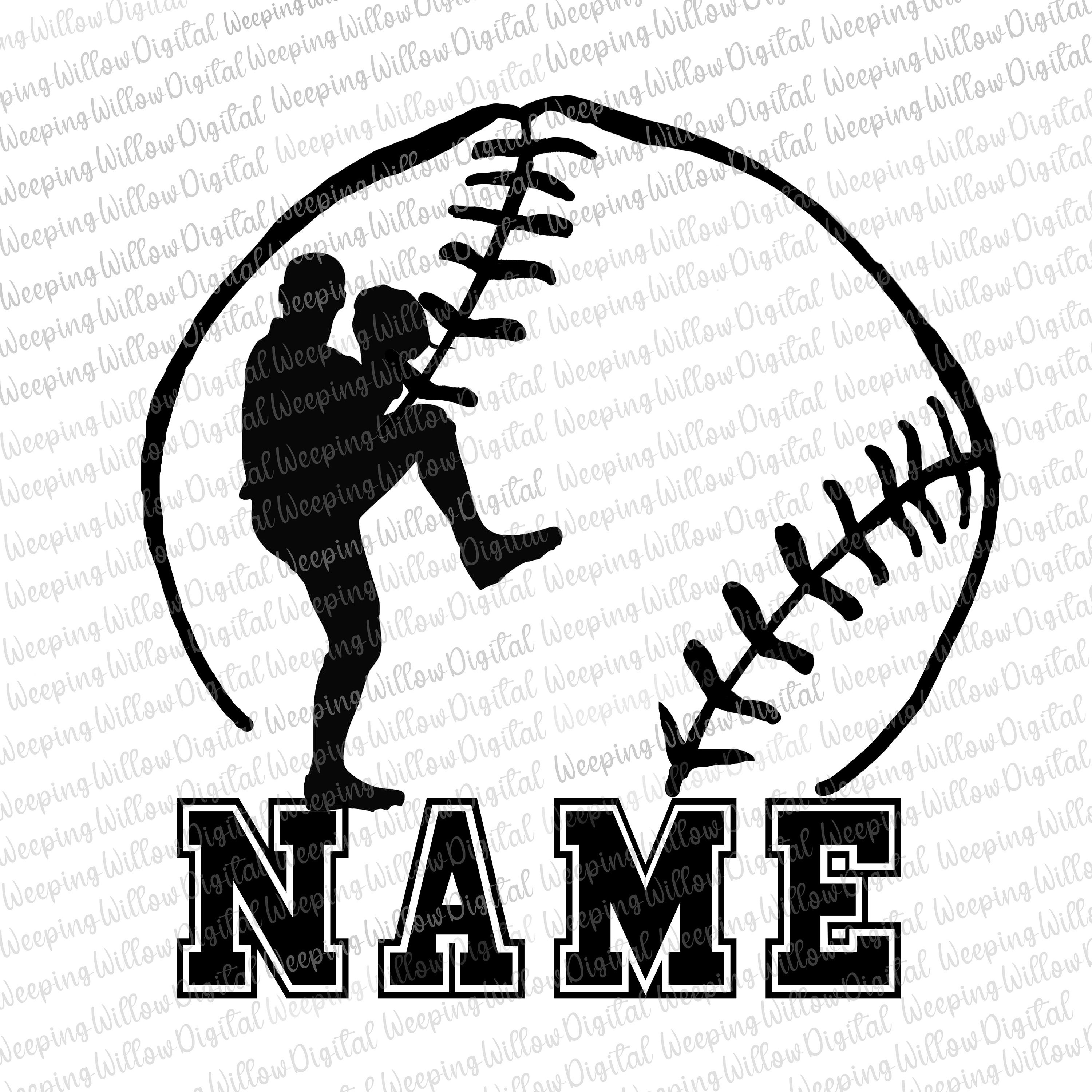 Baseball Pitcher SVG, Cricut Silhouette Cut File, Instant Digital ...