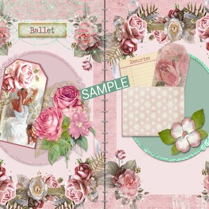 Printable Ballet Junk Journal Kit, Ballet Ephemera Pngs, Journal Pages ...