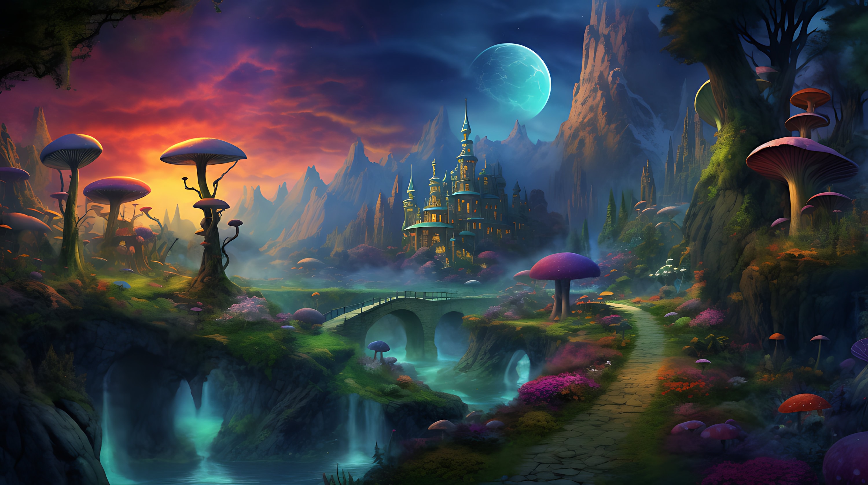 Eight Fantasy World Screensaver Desktop Wallpaper Bundle, Windows ...