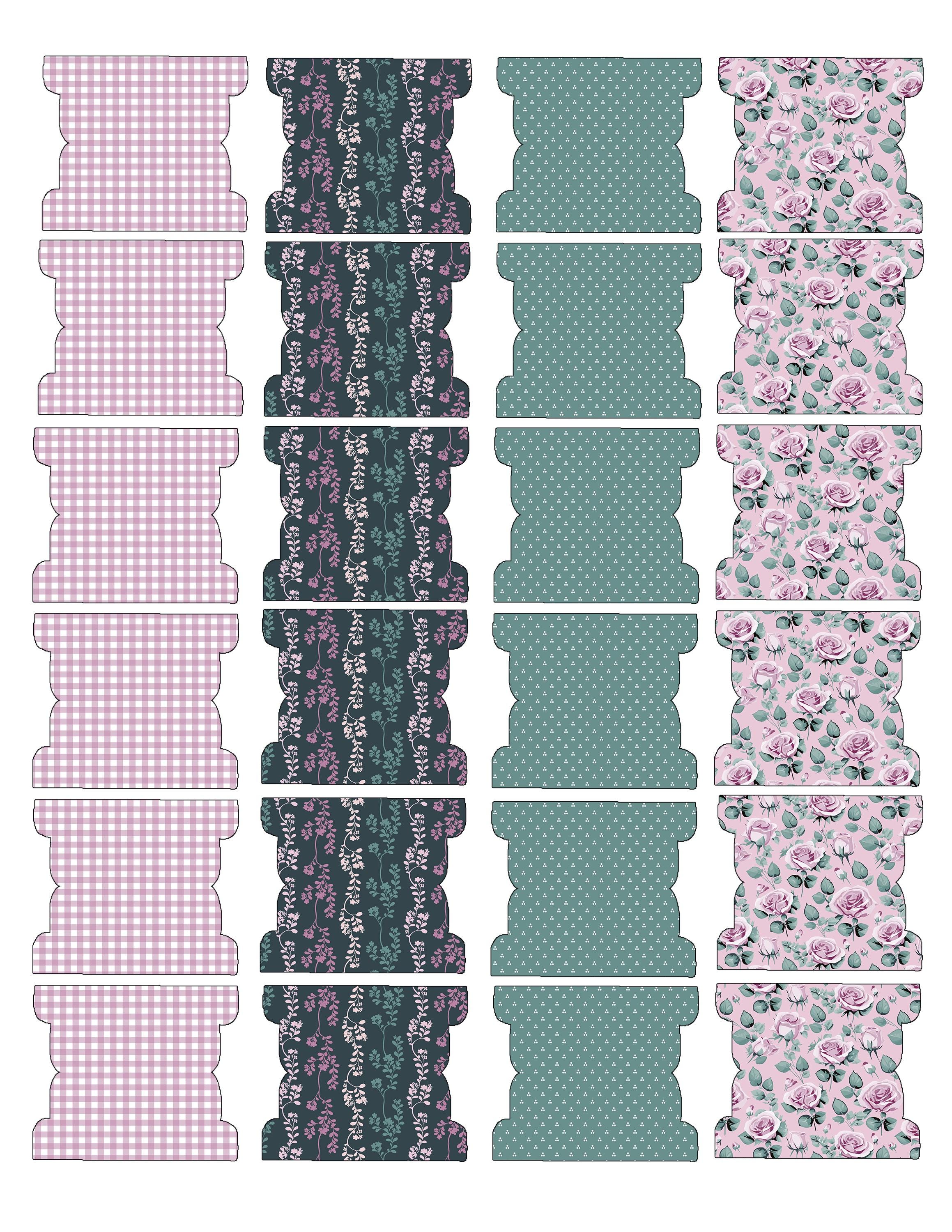 Printable Bible Tabs, Pinks and Greens Bible Tabs, Digital Tabs, DIY ...