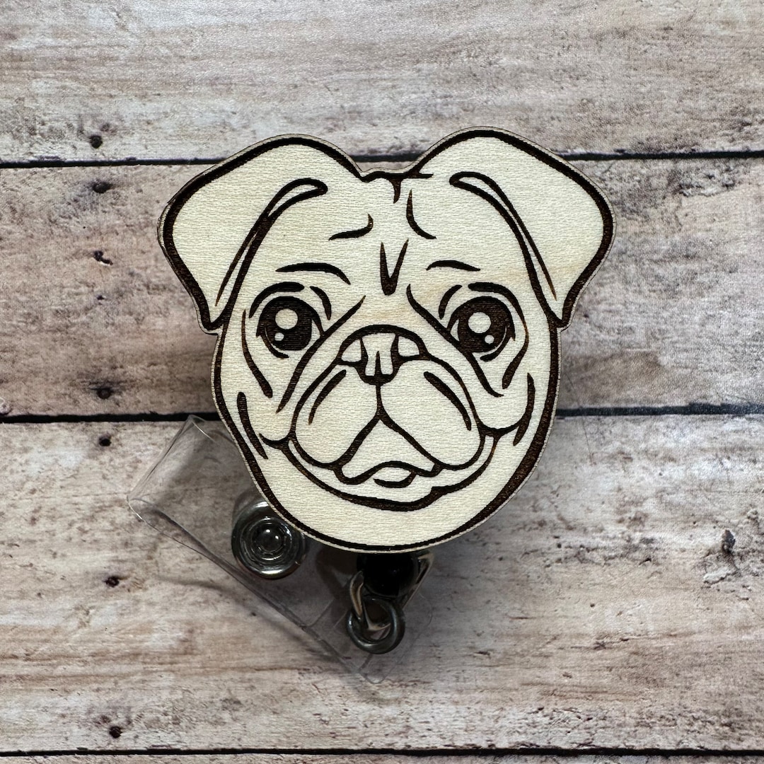 Pug Badge - Etsy