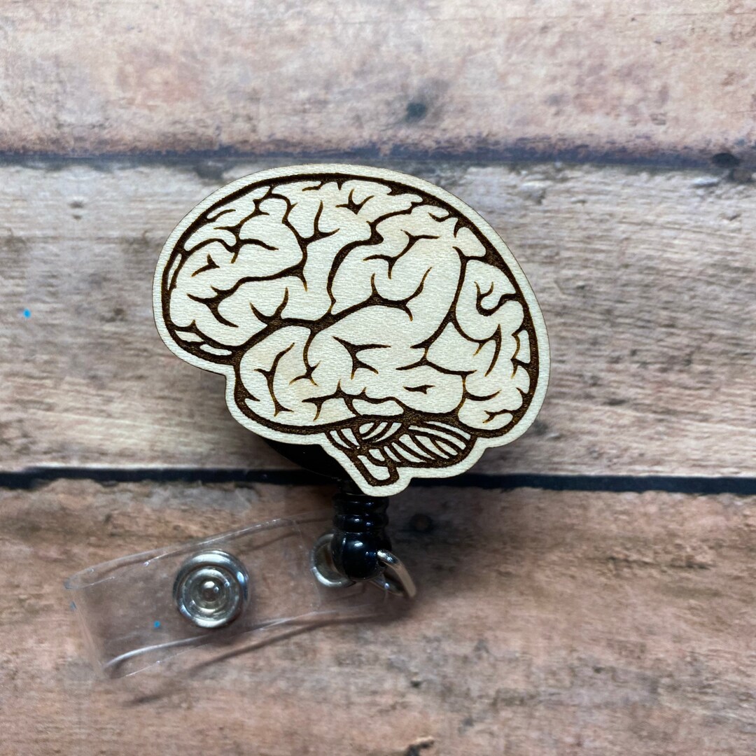 Brain Badge - Etsy