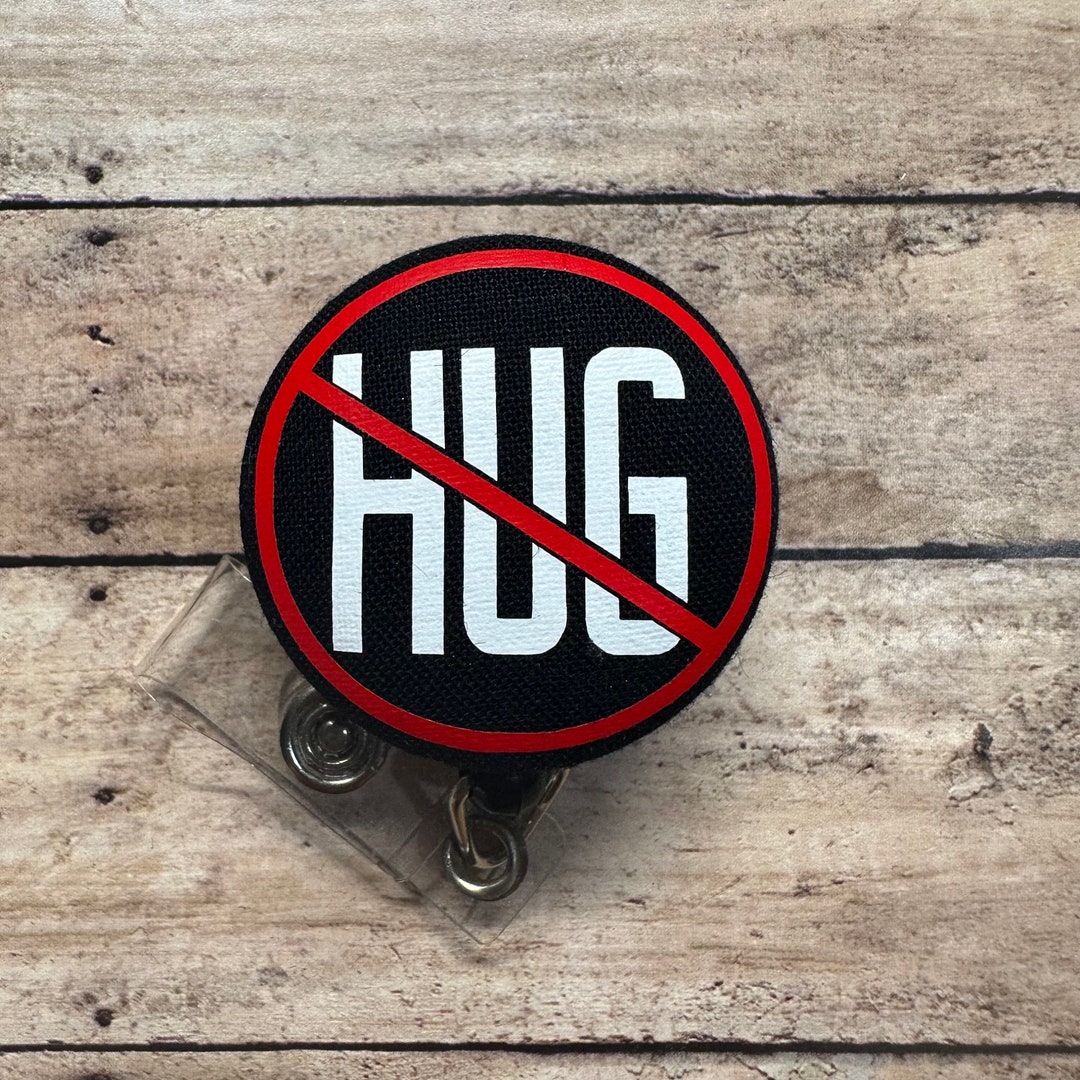 No Hug Zone Badge - Etsy