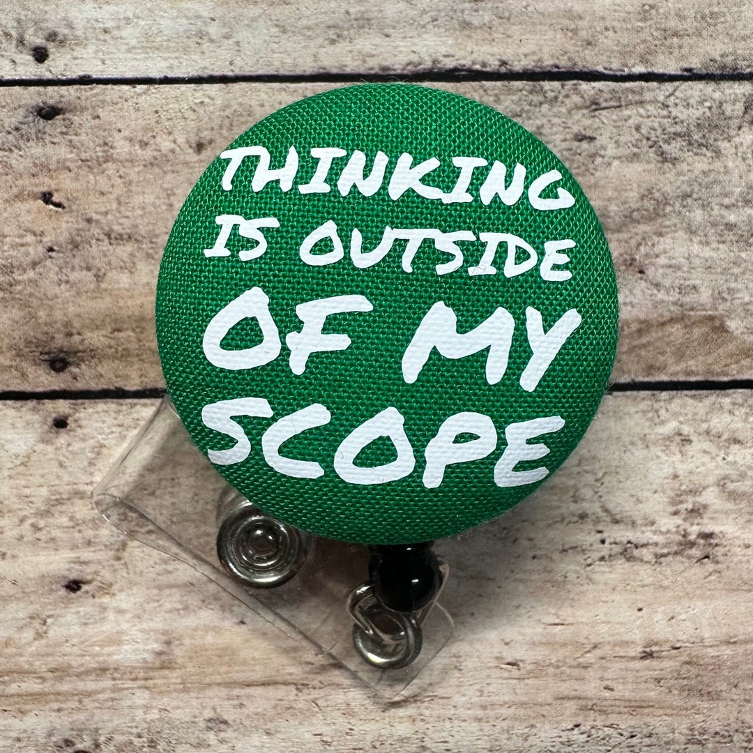 Outside of My Scope Badge - Etsy