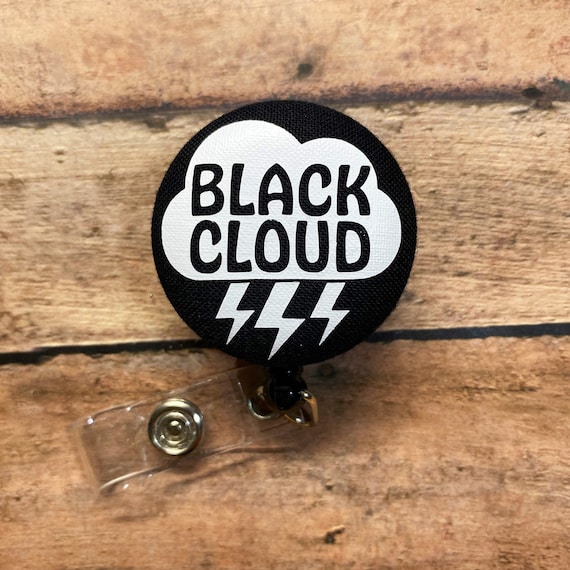 Black Cloud Badge | Etsy