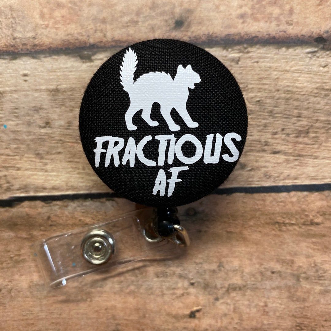 Fractious AF Badge - Etsy