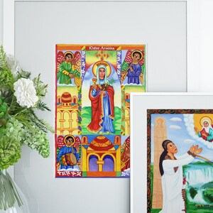 Saint Kidist Arsema Art Print: Ethiopian Christian Iconography - Etsy