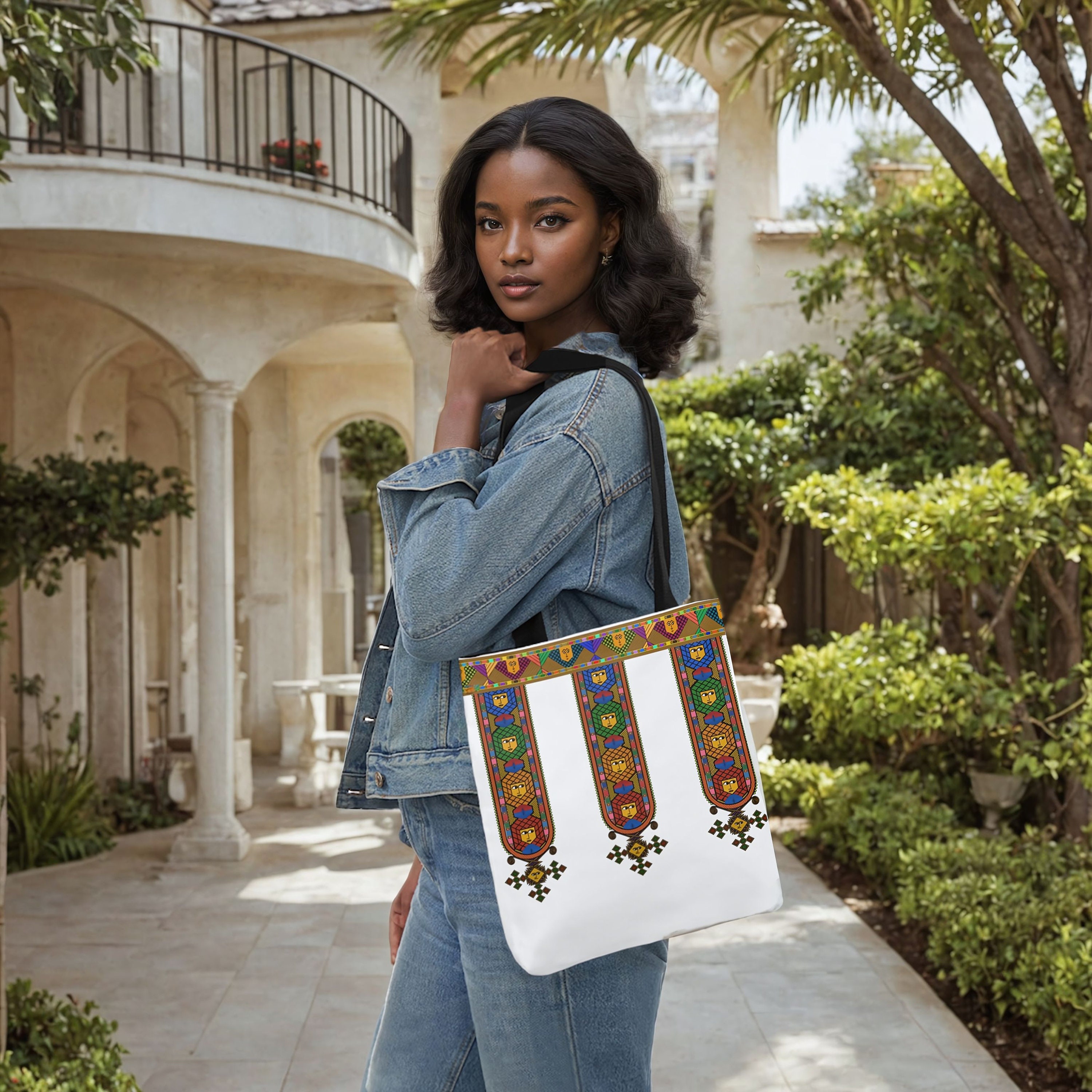 Queen of Sheba Tote Bag: Tigray Art, Ethiopian Heritage - Etsy
