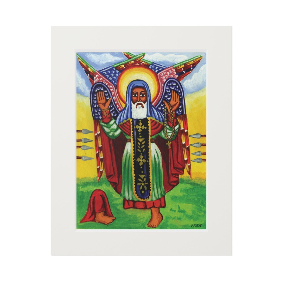 Abune Tekle Haymanot Art Print: Ethiopian Saint, K. Haile Maskel ...