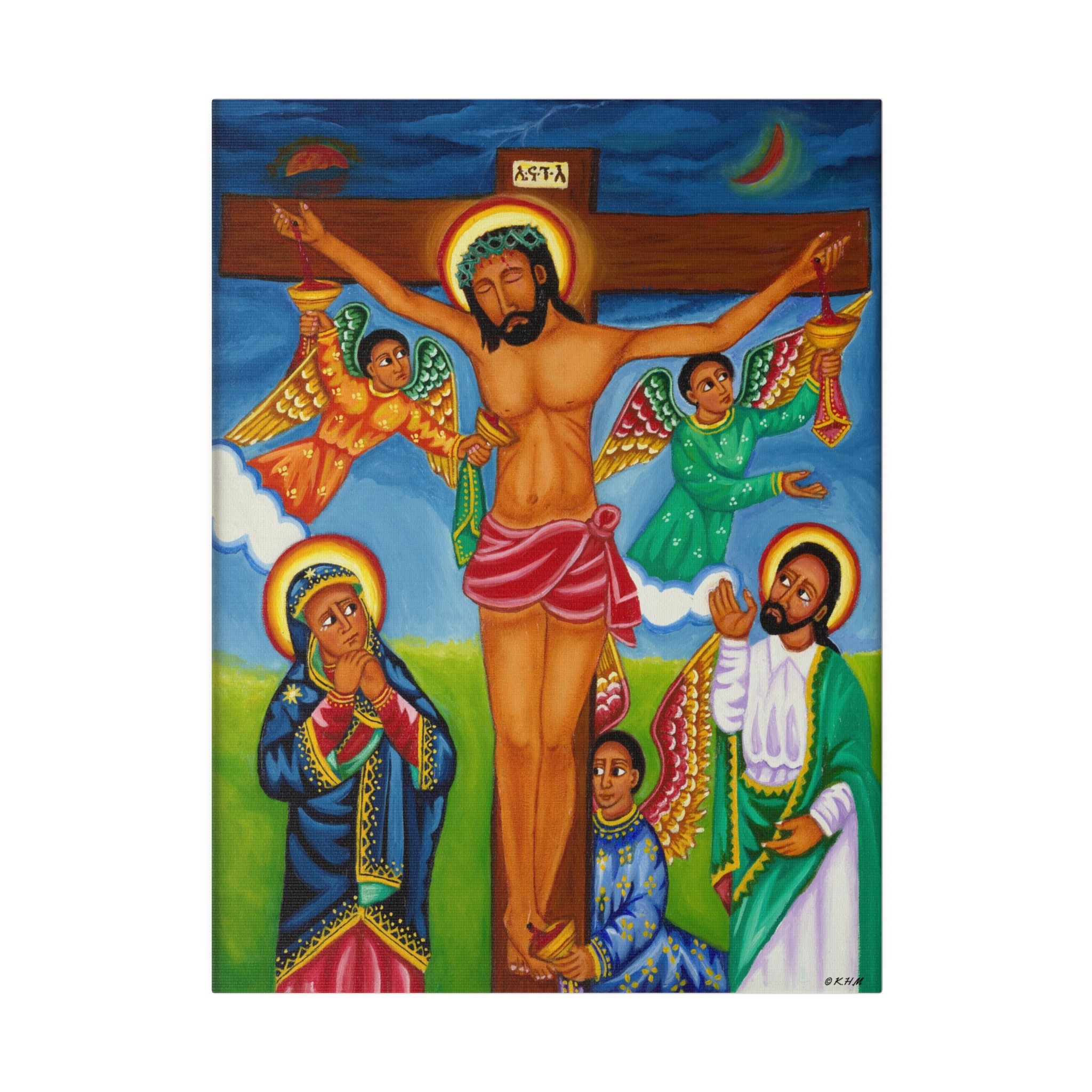 The Crucifixion of Lord Jesus Christ Matte Canvas Print, K. Haile ...